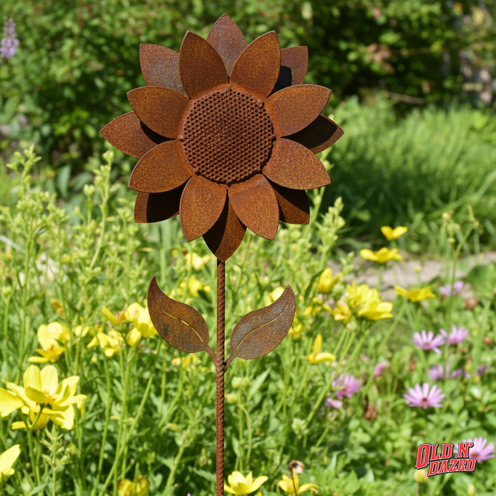 Sunflower Metal Garden Art – Old n Dazed