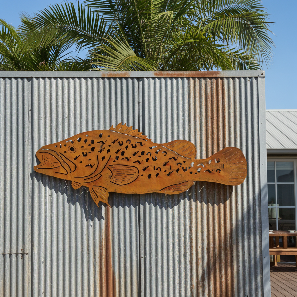 Murray cod fish Metal Wall Art – Old n Dazed