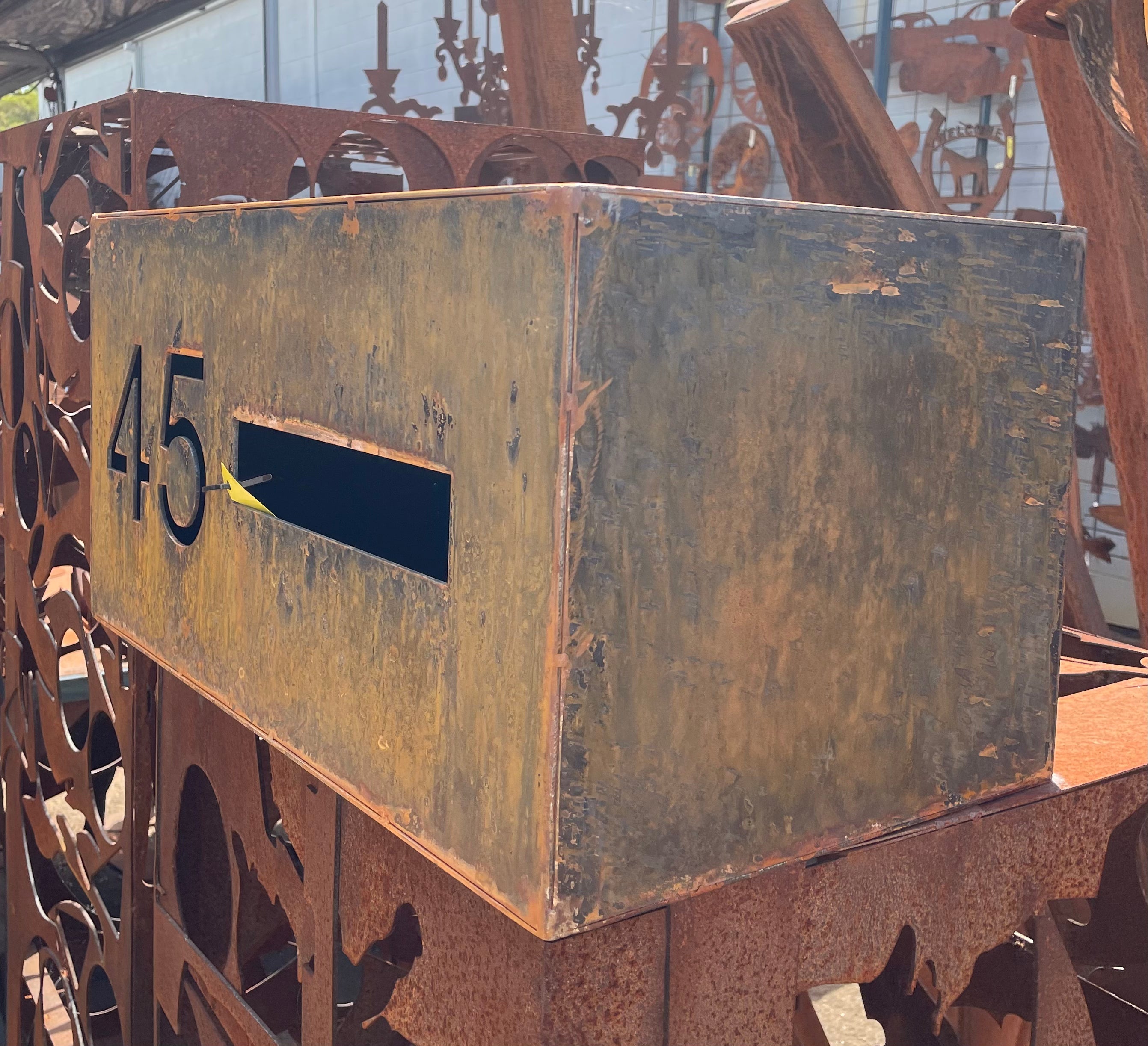 Custom Made Metal Mailbox Small letterbox – Old n Dazed